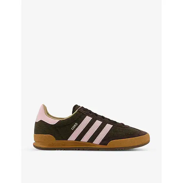 Adidas Cord Leather Low-Top Trainers Brown Pink Editorialist