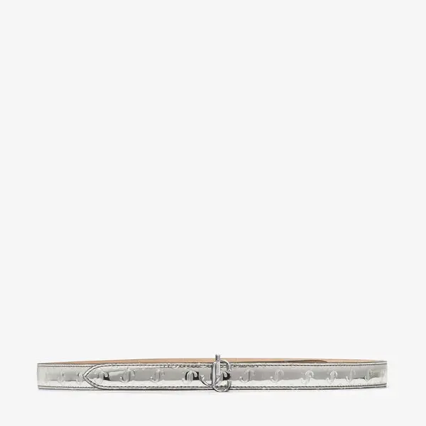 Jimmy Choo Mini Felisa Silver Jc Mirror Belt With Jc  display picture 1