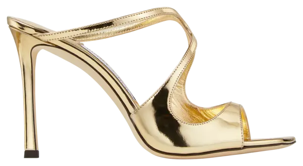 JIMMY CHOO Anise 95 Mules - Silver
