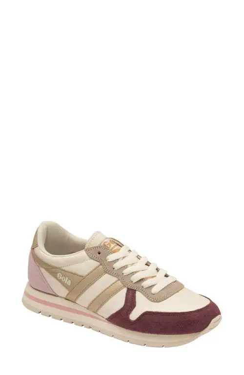 Gola Classics Daytona Quadrant Sneakers - Off White/windsor Wine/gold/ch