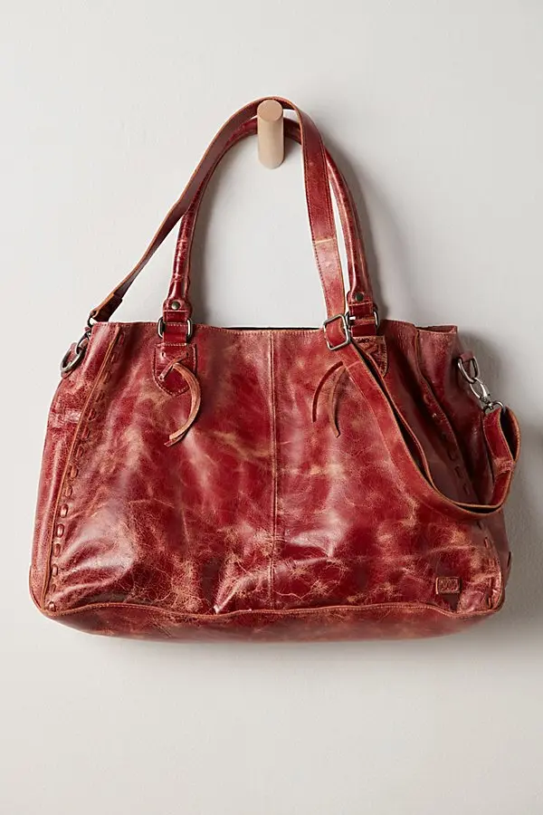 Bed Stu Rockaway Tote Bag - Cherry Lacquer Lux