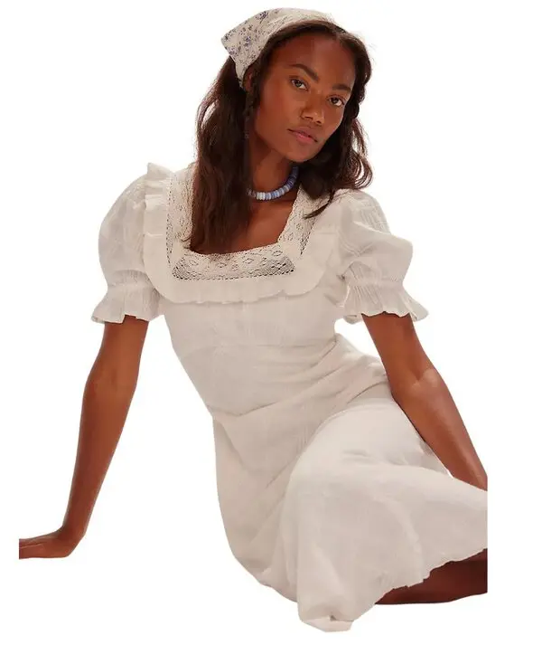 Free People Now And Forever Midi Dress - Ivory