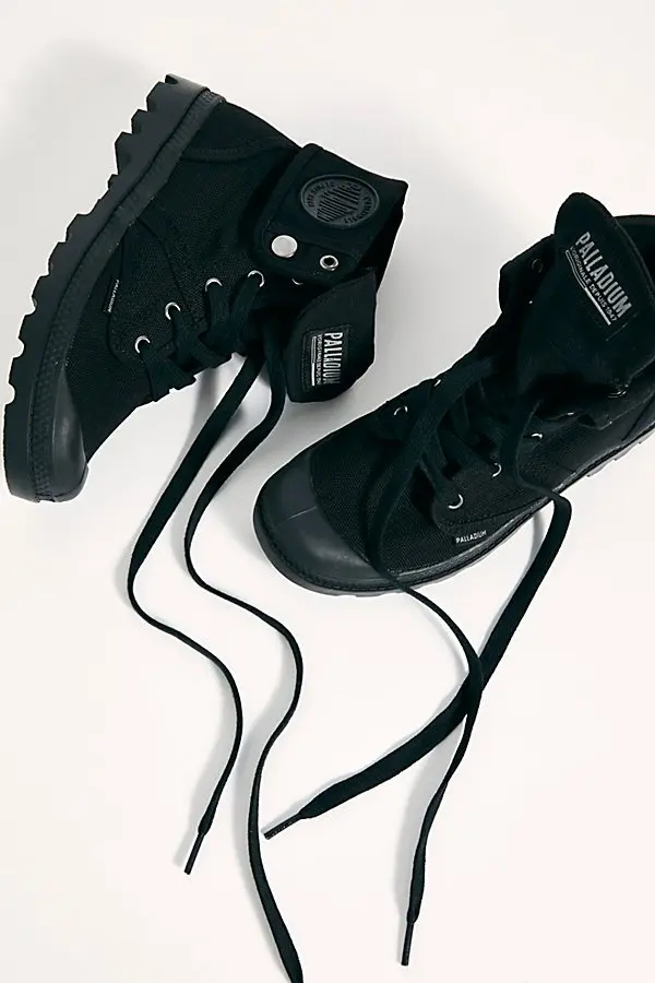 PALLADIUM Baggy Canvas Boots - Black
