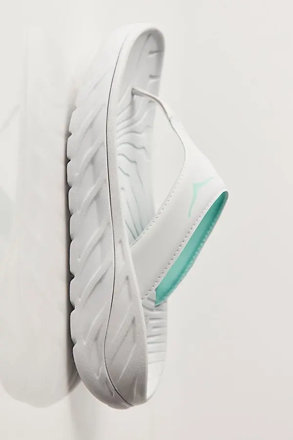 HOKA® Ora Recovery Flip Flops - Cosmic Grey/seafoam