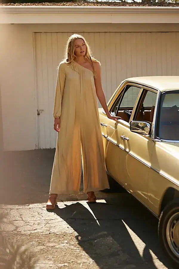 chinese dress ladies Free People Sundrenched Maxi Almost Apricot – KEEP Boutique