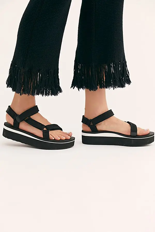 Teva Flatform Universal Mesh Print Black Editorialist