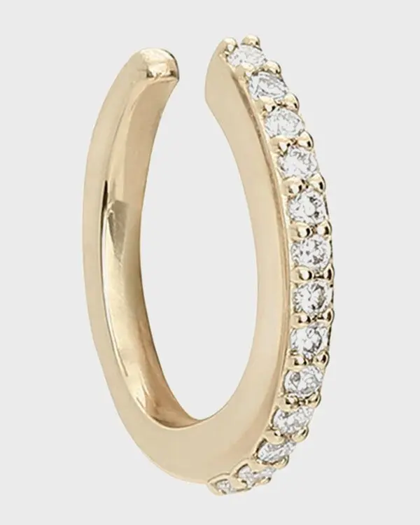 Lana Jewelry 14k Yellow Diamond Ear Cuff