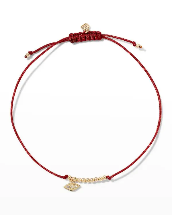 SYDNEY EVAN Evil Eye Diamond Bracelet - No Color