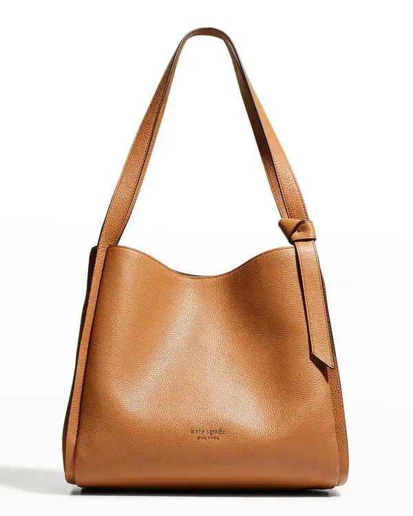 Kate Spade New York Pebbled Leather Suede Hobo Shoulder Bag
