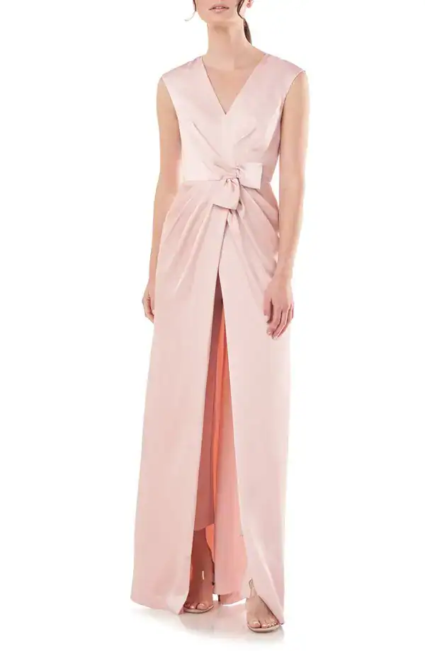Kay Unger Lilly Maxi Romper - Soft Blush | Editorialist