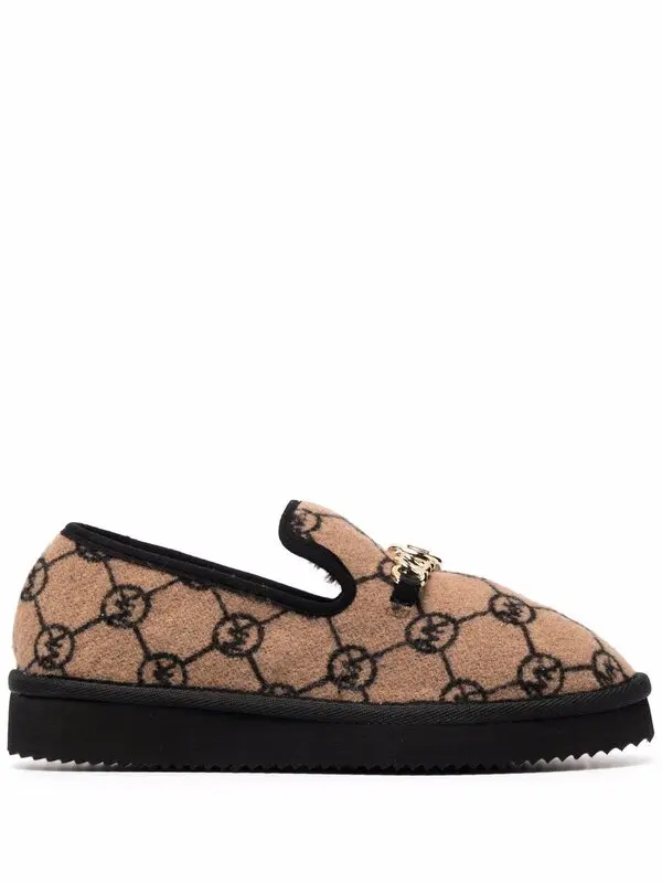 Michael Kors Patterned Brown Slip-On Loafers Michael Kors Women main image 4