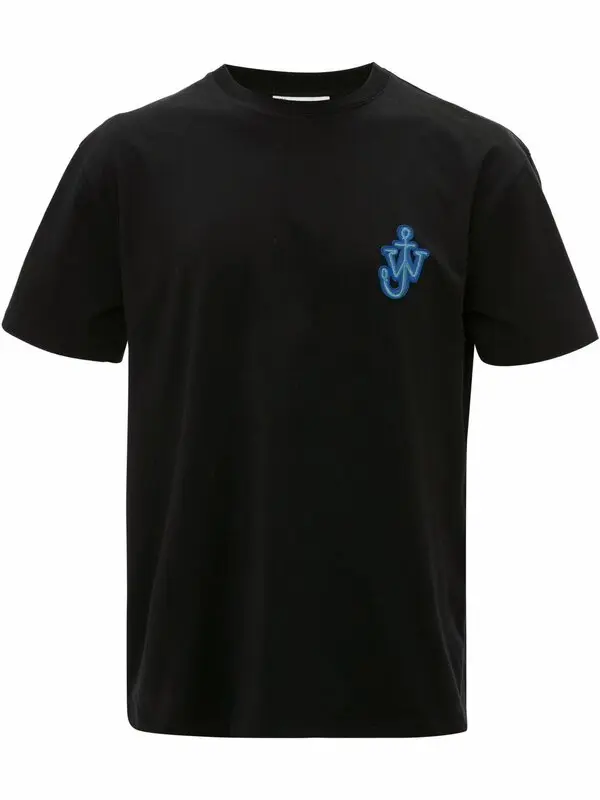 JW Anderson Anchor Logo-patch T-shirt - Black
