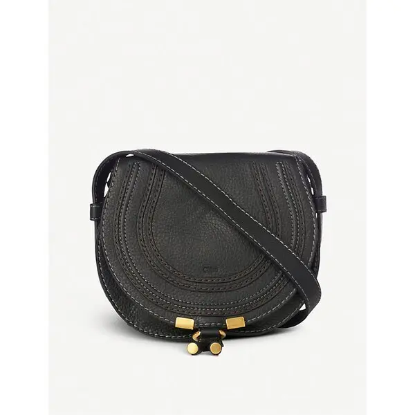 Chloé Marcie Small Leather Saddle Bag