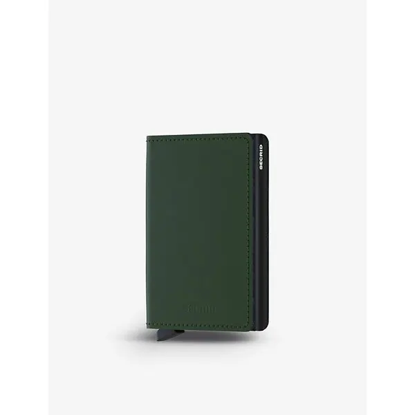 SECRID Orginal Miniwallet Logo-embossed Leather Wallet - Green