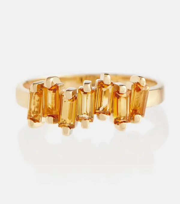 SUZANNE KALAN 14kt Gold Citrine Ring