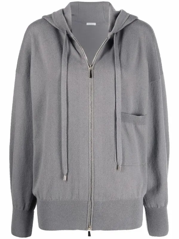 Malo Zip-up Cashmere-blend Hoodie