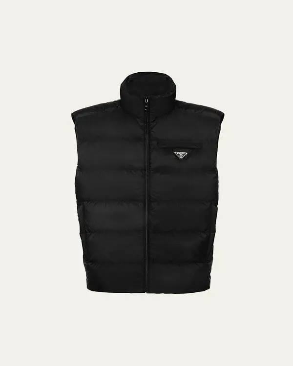 Prada Re-nylon Down Vest - Nero