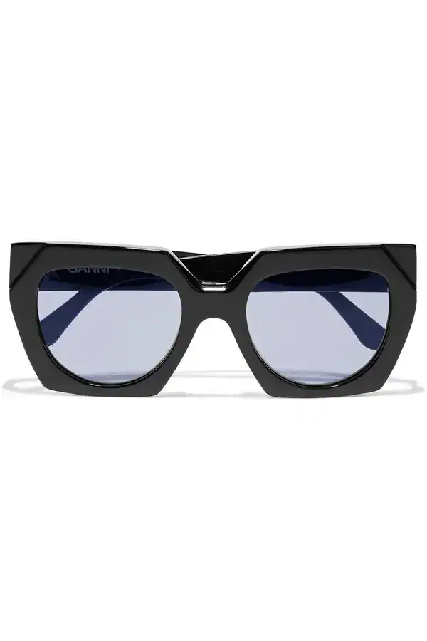 GANNI Oversized Acetate sunglasses Tiger main image 2