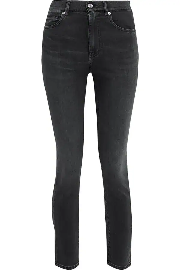 Iro Paris Hauss Cropped High-Rise Skinny Jeans 24 In Black - 70 