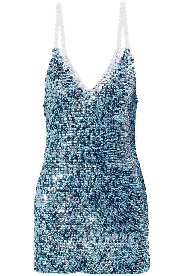 princess polly baby blue dress Retrofete | Dresses | Retrofete Long Sleeve Sequin Dress