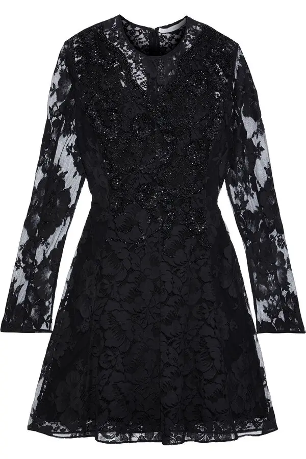 trumpet mermaid bateau long sleeves organza lace floor length dresses Classic Lace Mermaid Dress Ornella US 2