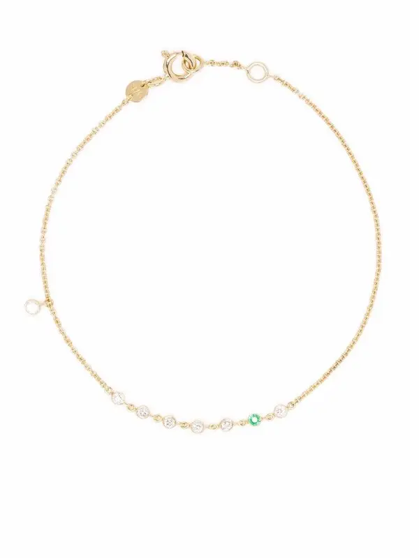 WE BY WHITEBIRD 18kt Yellow Diamond And Emerald Bracelet
