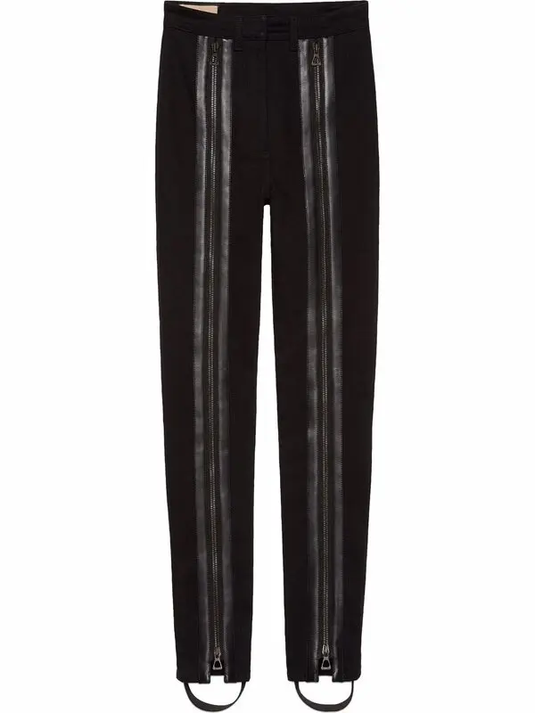 Gucci Zip-detail Stirrup Trousers
