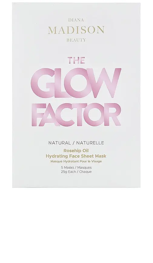 DIANA MADISON BEAUTY The Glow Factor Face Mask 5 Pack