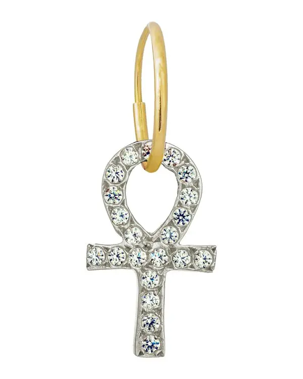 LEE BREVARD Medium Ankh Single Earring