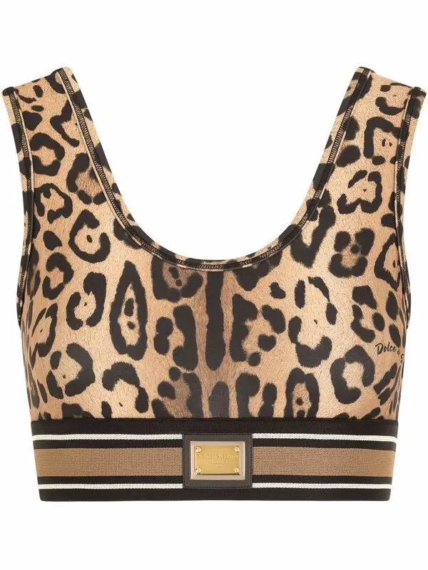 Dolce & Gabbana Leopard-print Crop Top