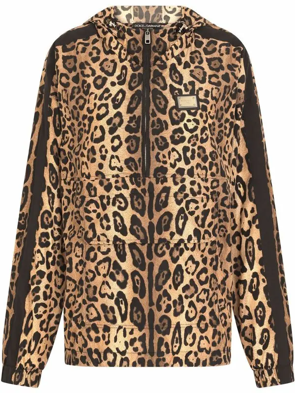 Dolce & Gabbana Leopard-print Hooded Jacket