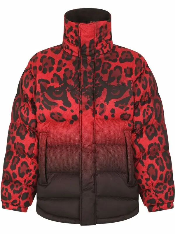 Dolce & Gabbana Reversible Animal-print Puffer Coat