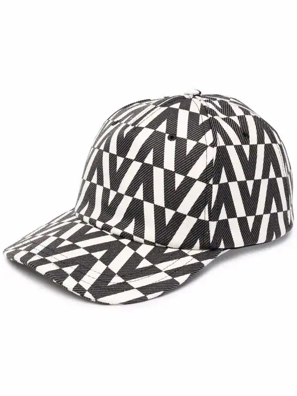 Valentino Garavani Optical Baseball Cap In Black - 73% Off  display picture 2