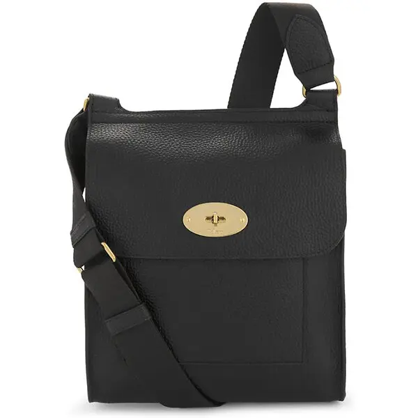 Mulberry Antony Grained Leather Cross-body Bag - Black