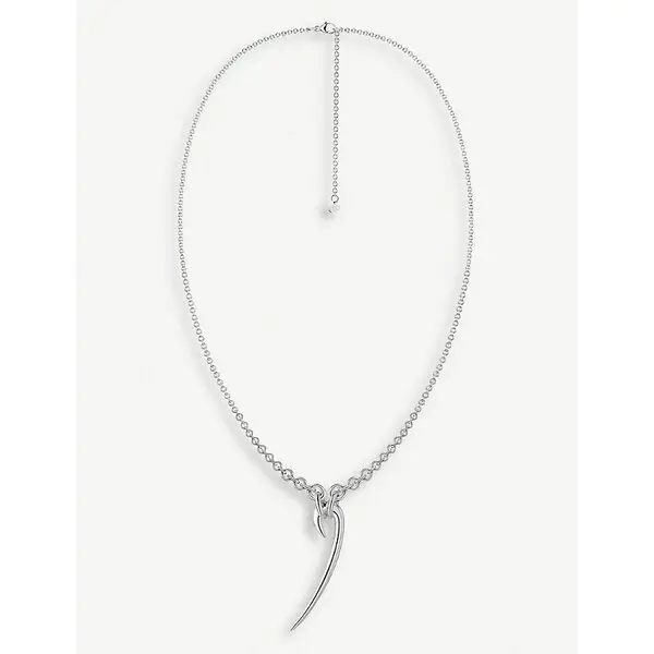 SHAUN LEANE Drop Hook Sterling Necklace - Silver