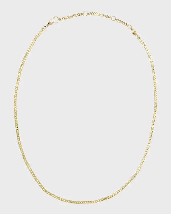STEVIE WREN 14k Gold Curb Link Chain Necklace - Yellow Gold
