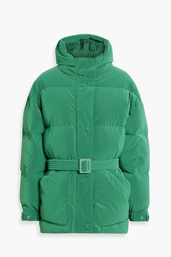 IENKI IENKI Michlin Belted Quilted Down Jacket - Green