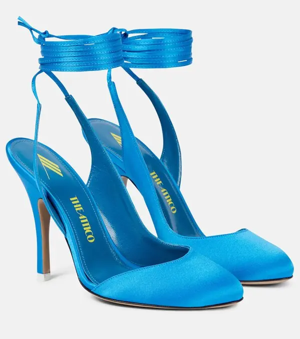 Attico Carrie Satin Pumps