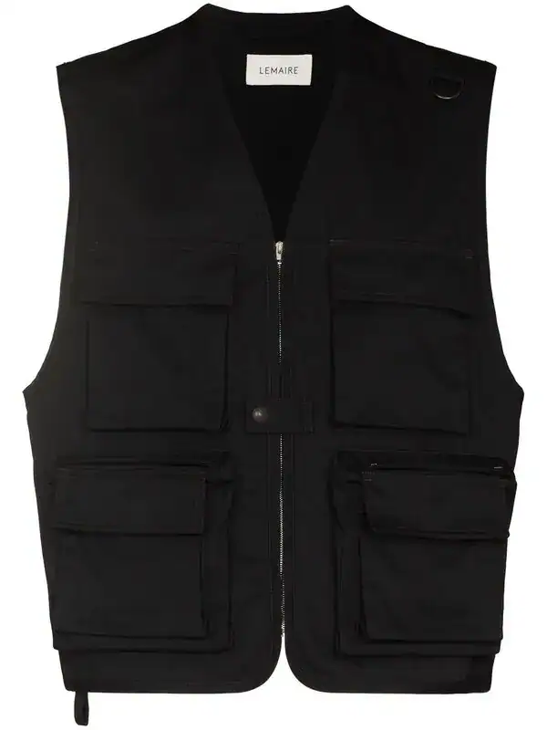 Kenneth Ize X Kenneth Ize Reporter Multi-Pocket Vest In Black 43