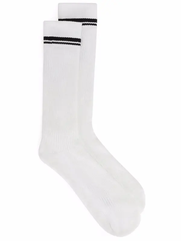 Dolce & Gabbana Jacquard Socks - White