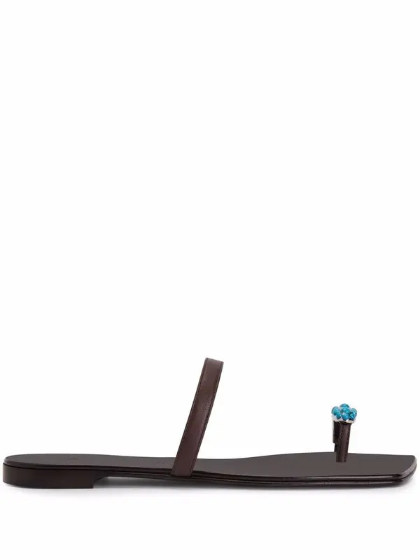 GIUSEPPE ZANOTTI Alchemisia Ring Sandals - Brown