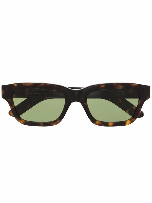 RETROSUPERFUTURE Tortoiseshell Rectangle Sunglasses