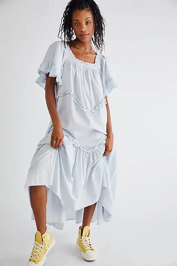 navy blue dress for baby girl Harriet Asymmetrical Frill Dress Supre main image 1