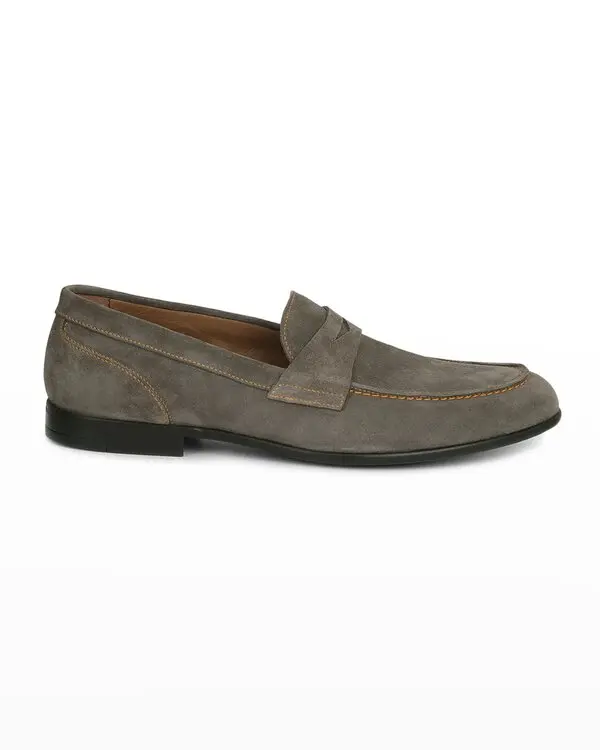 Bruno Magli Silas Suede Loafers - Taupe Suede