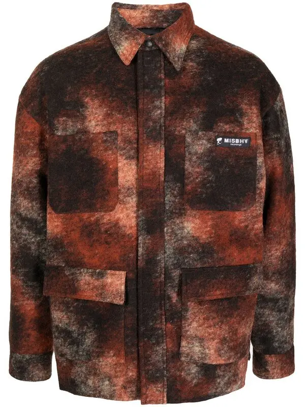 MISBHV Patterned Logo-patch Shirt