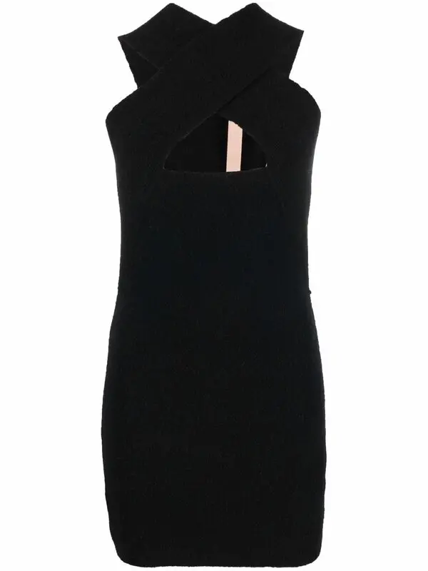 N21 Cross-Strap Mini Dress In Black - 65% Off | Editorialist