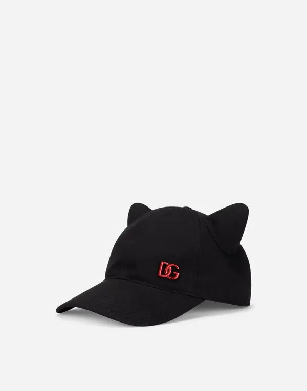 Dolce & Gabbana Black Unisex Adjustable Baseball Cap With Metal Logo Detail Baseball cap with logo in Black for Men | Dolce&Gabbana® US main image 2