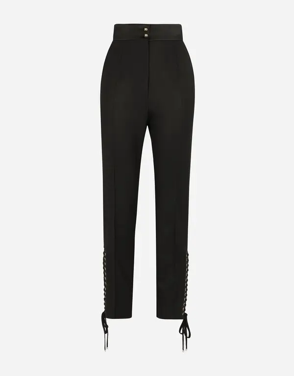 Dolce & Gabbana Twill Pants With Lacing