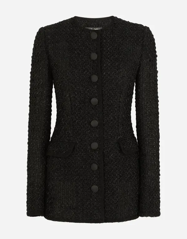 Dolce & Gabbana Single-breasted Tweed Jacket
