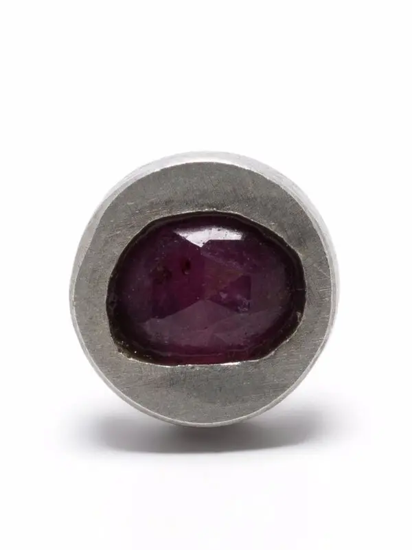 PARTS OF FOUR Ruby Stud Earring - Grey